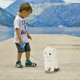 WEGFTDUOP Walking Barking Toy Dog with Remote Control Leash, Plush ...