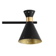 Elroy 30.5" 3-Light Iron Retro Contemporary LED Track Light , Black ...