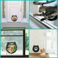 Cat Door for Interior Doors,Cat Puppy Door with Lockable Safe Magnetic ...