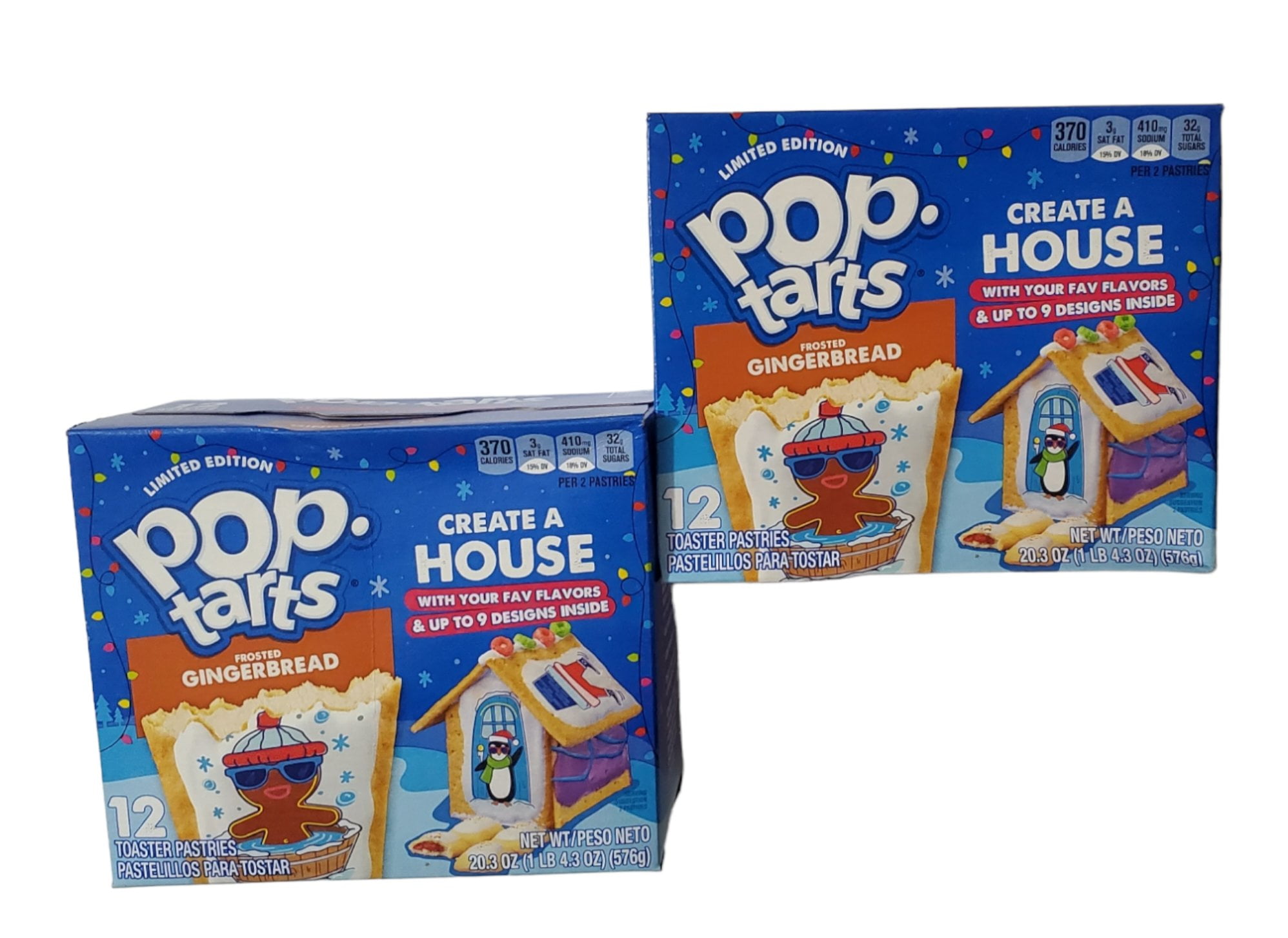 Kellogg's Frosted Gingerbread Pop Tarts, Limited Edition, 2 Boxes, 20.3 ...