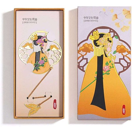 ALmi Chinese Opera Style Art Bookmarks Exquisite Drama Girl Model Metal ...