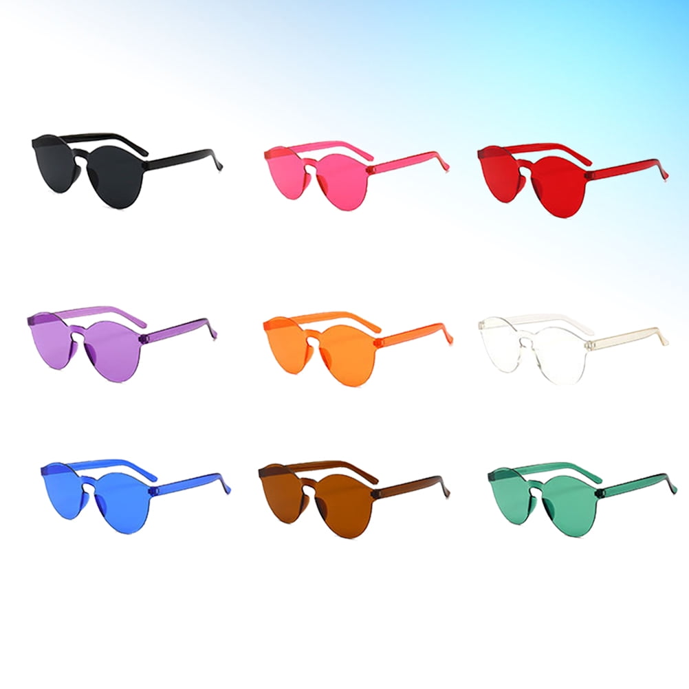 Click here for Hintrment 9pcs Uv400 Sunglasses Jelly Color Transp... prices