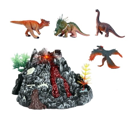 Electric Volcano Dinosaur Figure Volcano Eruptions for Kids Teens Xmas ...