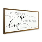 Meliora Craft Wooden Sign, I Have Found the One Whom My Soul Loves ...