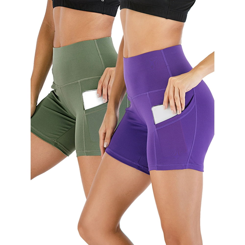 Youloveit Youloveit Womens Yoga Shorts Butt Lifting Yoga Shorts High