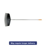 "Fiskars 24"" Aluminum Leaf Rake with Cushioned Grip for Garden ...