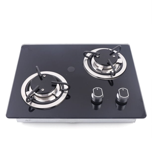 Caravan RV Camper LPG Gas Stove Hob 2 Burners Cooktop Cooker Black, for ...