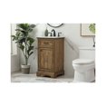 Elegant Decor Americana 19" Aluminum Alloy Single Bathroom Vanity in ...