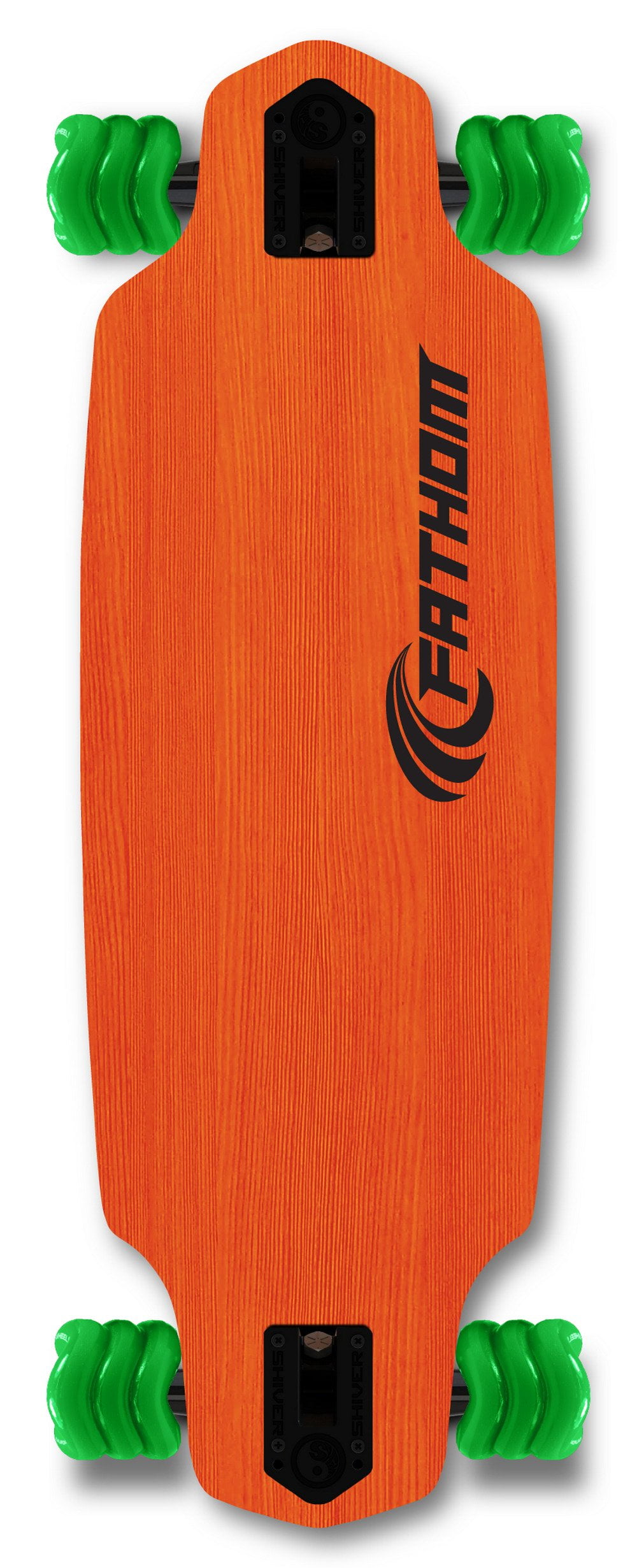 Fathom Shark Wheel Kraken Mini Drop Starter Longboard Skateboard ...