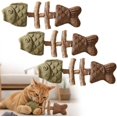 Creative Fish Bone Cat Toys, Cats Chew Toys, Wooden Catnip Teeth ...