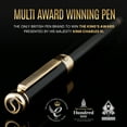Scriveiner Luxury Fountain Pen - Stunning Black Lacquer Pen, 24K Gold ...