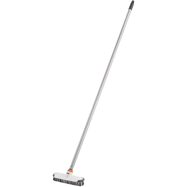 Superio Deck Scrub Brush with Long Handle 48 Inches, Heavy Duty Stiff ...