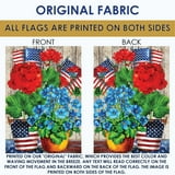 Toland Home Garden Flowers and Flags Patriotic Spring Flag Double Sided ...