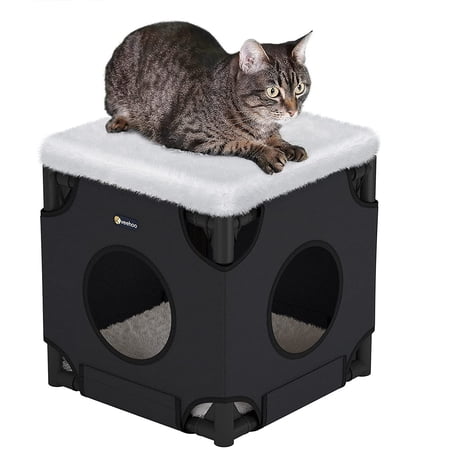 IGUOHAO Cooling Cat Cube Bed – Stackable Cat Condo with Removable ...