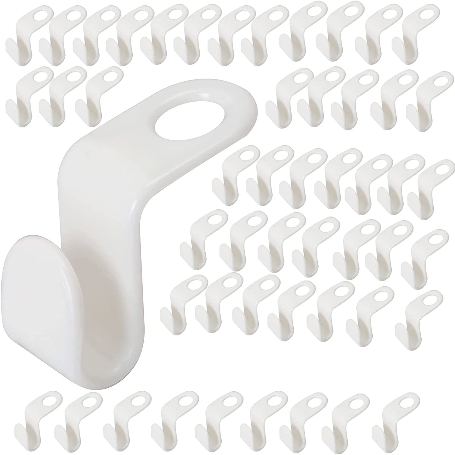 Plastic Mini Extender Clip Clothes Hanger Connector Hook Space Saving ...