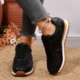 Rokment Sparkly Sequin Fashion Sneakers Walking Shoes for Women Fall ...