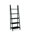 Linon Edson 5-Shelf Ladder Bookcase, 72" Height, Black Finish - Walmart.com
