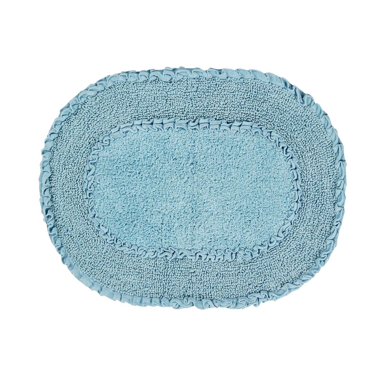 Home Weavers Inc. Double Ruffle Bath Rug - Walmart.com