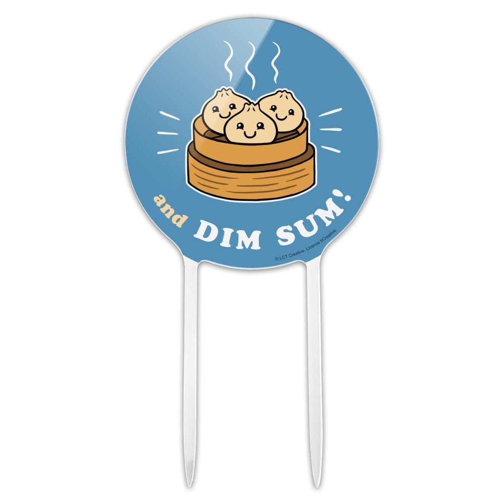 Acrylic And Dim Sum Then Some Funny Humor Cake Topper Party Decoration ...