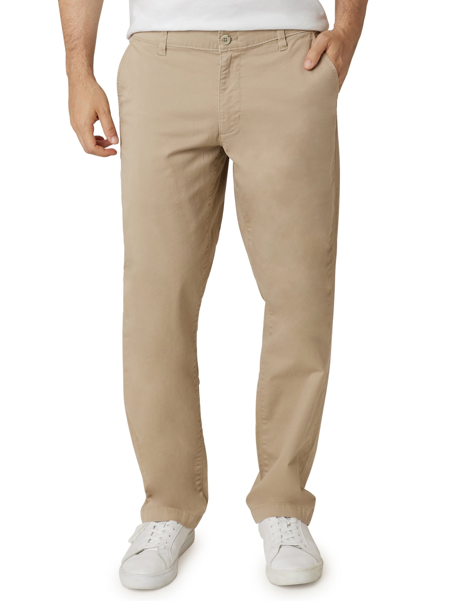Chaps Men's Classic Straight Fit Stretch Chino Pants, Sizes 29-52 ...