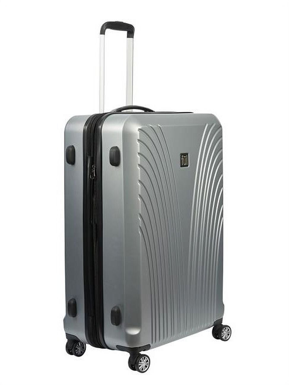 Ful Curve Geo Silver 29-inch Expandable Hardside Spinner Upright ...