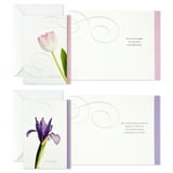 Hallmark Sympathy Card Box Pack (Flowers, 12 Cards with Messages and ...