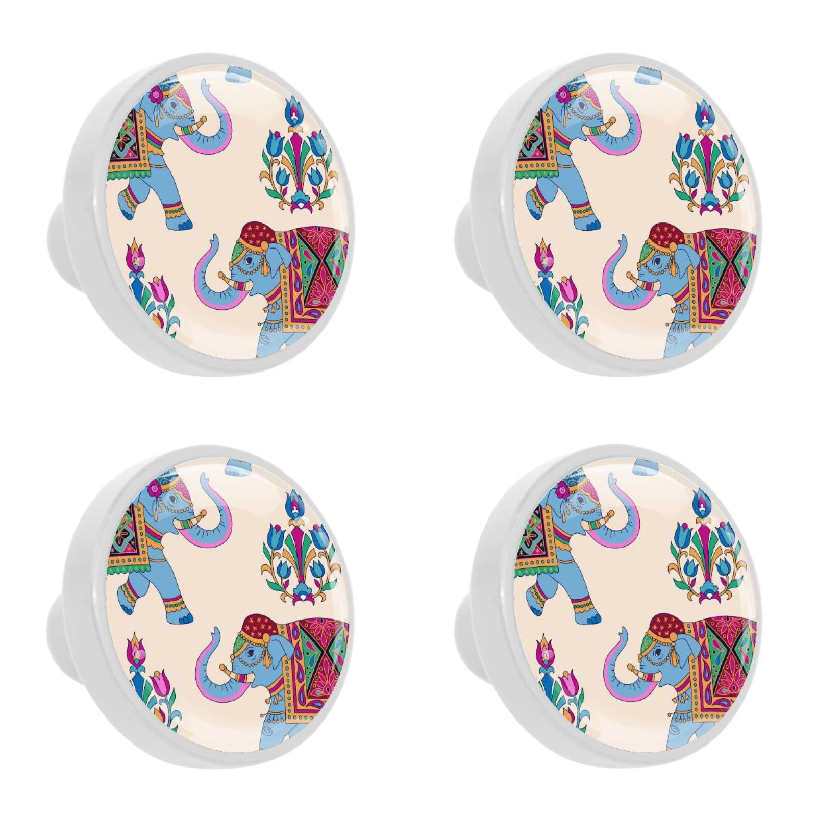 4 Pcs Elephant Knobs for Kitchen Cabinet Cupboard Dresser Bookcase ...
