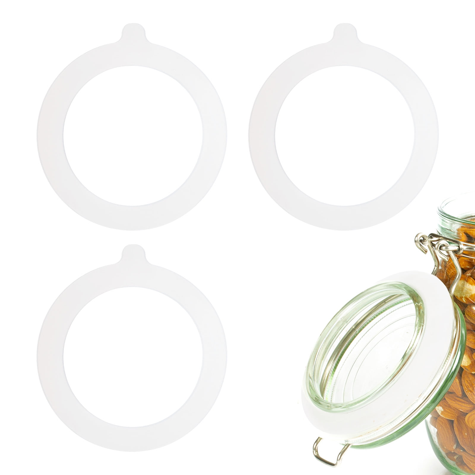 Click here for Uxcell 4pcs Rubber Seals For Glass Jars 3.6 Inch O... prices