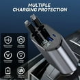 4-in-1 Retractable Car Charger Fast Charger Dual Port USB-C Cable ...