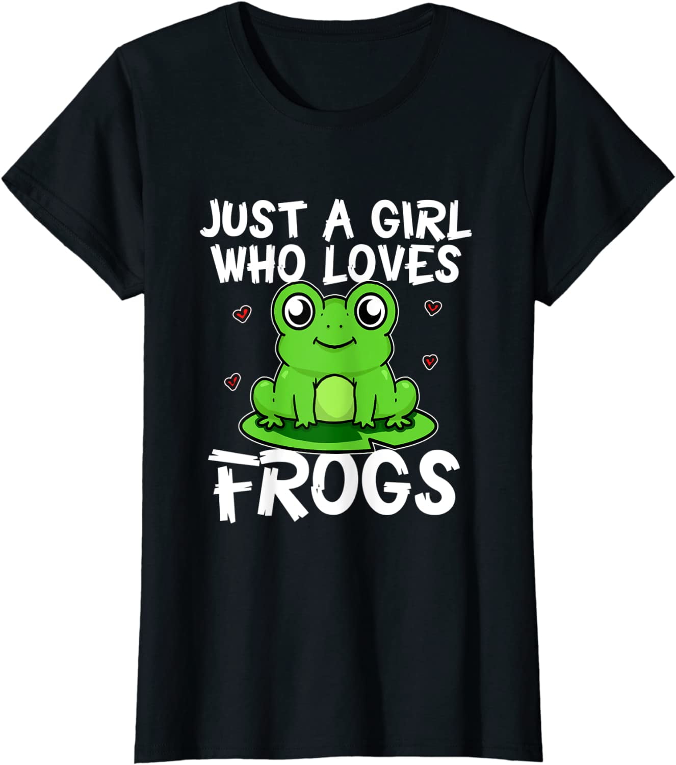 Just A Girl Who Loves Frogs Cute Green Frog Costume T-Shirt - Walmart.com