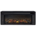 43 Inches Electric Fireplace Insert with Log Set Look, Black - Walmart.com