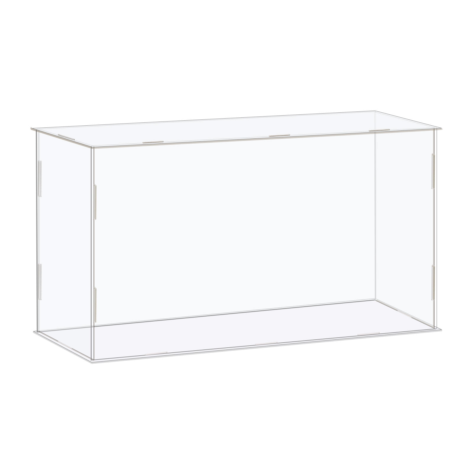 Uxcell Display Case Box Acrylic Box Transparent Dustproof Protection ...