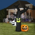 Airblown Inflatables 7FT Tall Halloween Inflatable Ghostly Tree Scene ...