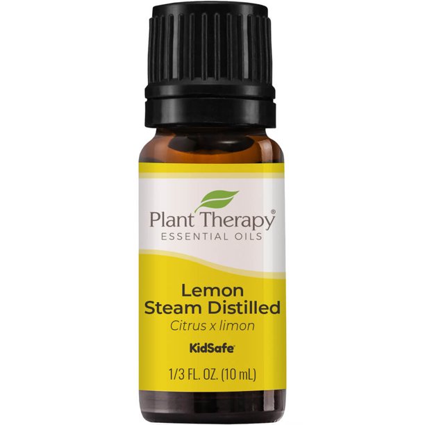 Plant Therapy Essential Oils Lemon Steam Distilled 10 mL (1/3 oz) 100% ...