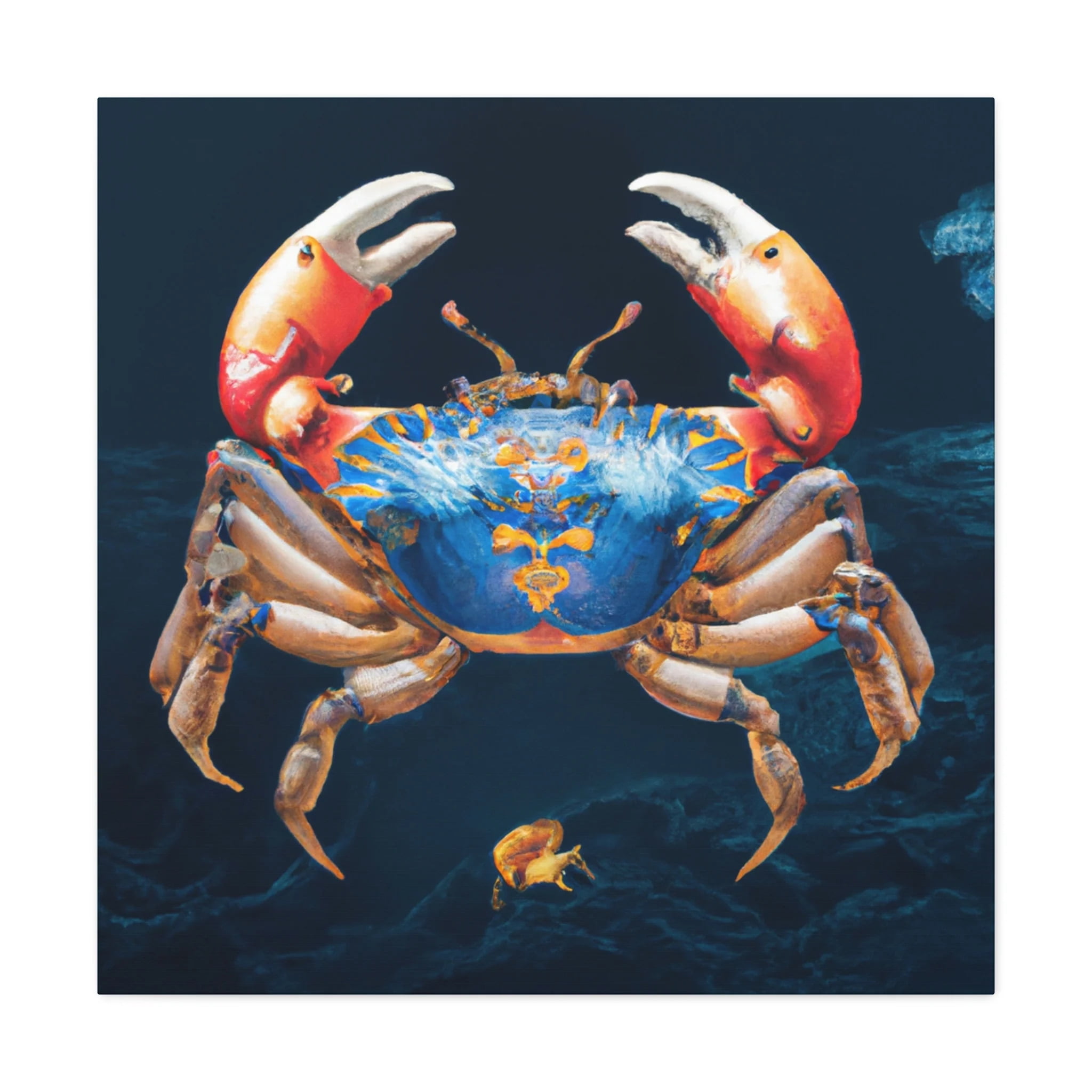 Crab in Rococo Splendor - Canvas - Walmart.com