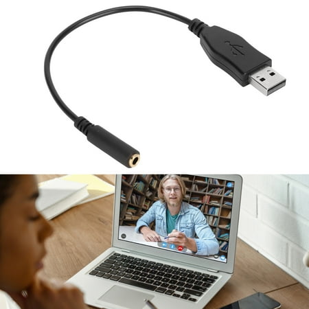 USB To Sound Jack Adapter, Durable Plug And Play USB A To 3.5mm Digital ...