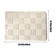 Beige Bathroom Water Absorbing Door Mat With Quick Drying, Non Slip ...