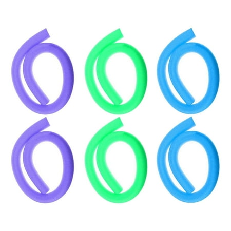 6x Foam Flexible Swimming Pool Noodle Floating Aid Swim Noodles 1 ...