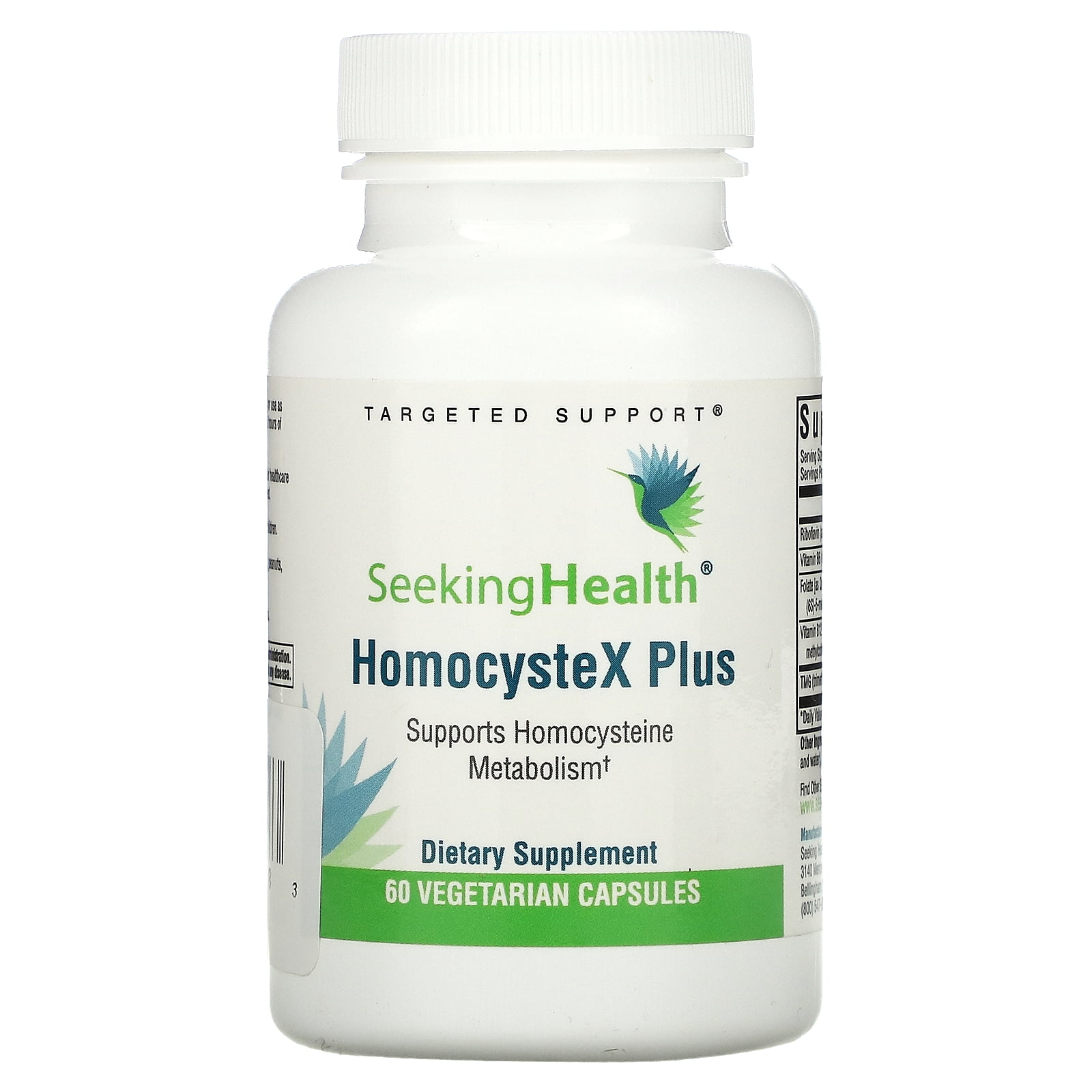 HomocysteX Plus, 60 Vegetarian Capsules, Seeking Health - Walmart.com