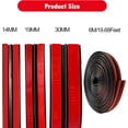 16.4Ft T Shape Sunroof Sealing Strip Windshield Rubber Seal Weather ...