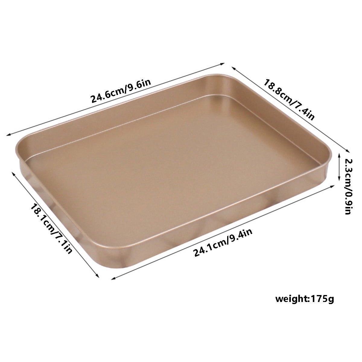 Click here for Yh 2pcs Rectangle Baking Tray Non-Stick Carbon Ste... prices