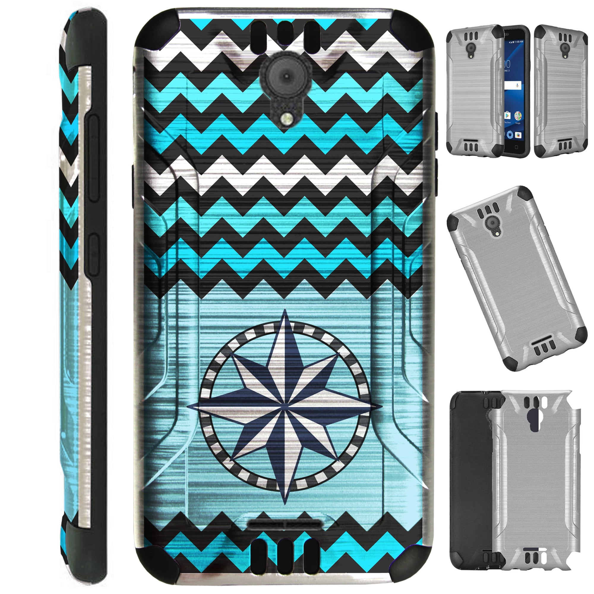 WORLD ACC Silver Guard Compatible with Cricket Icon | AT&T Radiant Core ...