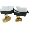 Brass Motorized Ball Valve 3 Wire Two Control Electric Actuator Ac220v