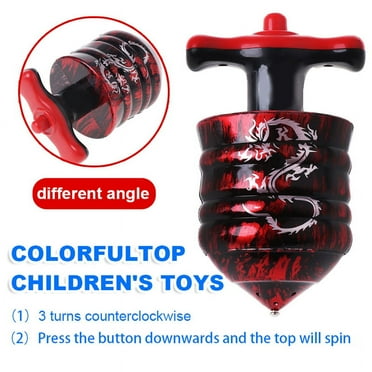 LNKOO Spinning Top with Lights & Music Light Up Peg Tops LED Spin Toys ...