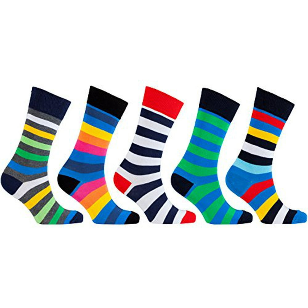 Socks n Socks - Socks n Socks - Men's 5-pairs Luxury Cotton Cool Funky ...