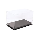 Versatile Deluxe Clear Acrylic Display Case - Medium Rectangle Box with ...
