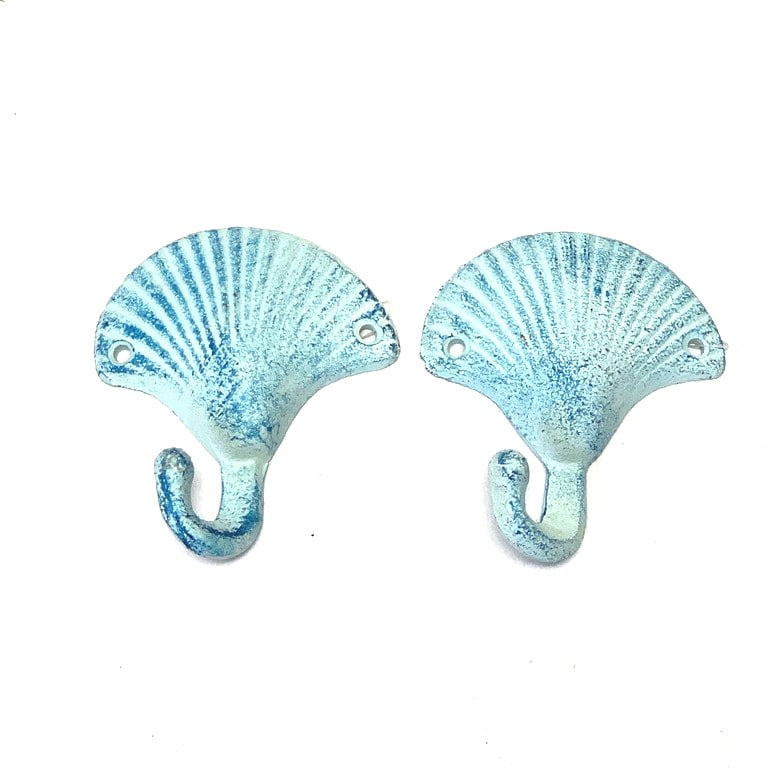 Iron Scallop Shell Hook - Set of 2 - Walmart.com