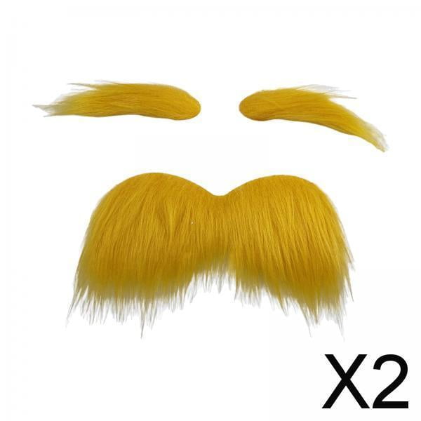 bigote falso,Set de bigotes falsos autoadhesivos novedad bigotes,Barbas ...