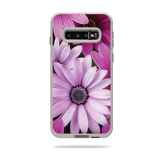 MightySkins LIFSAG10PL-Purple Flowers Skin Decal Wrap for LifeProof Fre ...