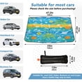 BZSMCE Palm Tree Dolphin Car Windshield Foldable Sunshade Umbrella UV ...